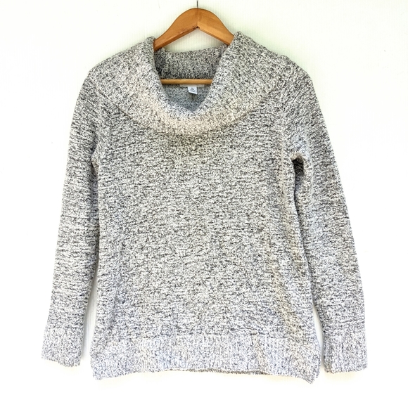 Calvin Klein | Sweaters | Calvin Klein Gray Marled Knit Cozy Turtleneck ...
